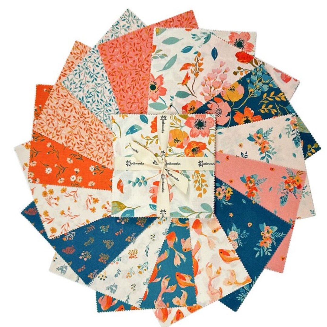 STEPHANIE Square Bundle From Clothworks - (42) 5" Factory-cut Fabric Squares - #SQ0474 - Etsy