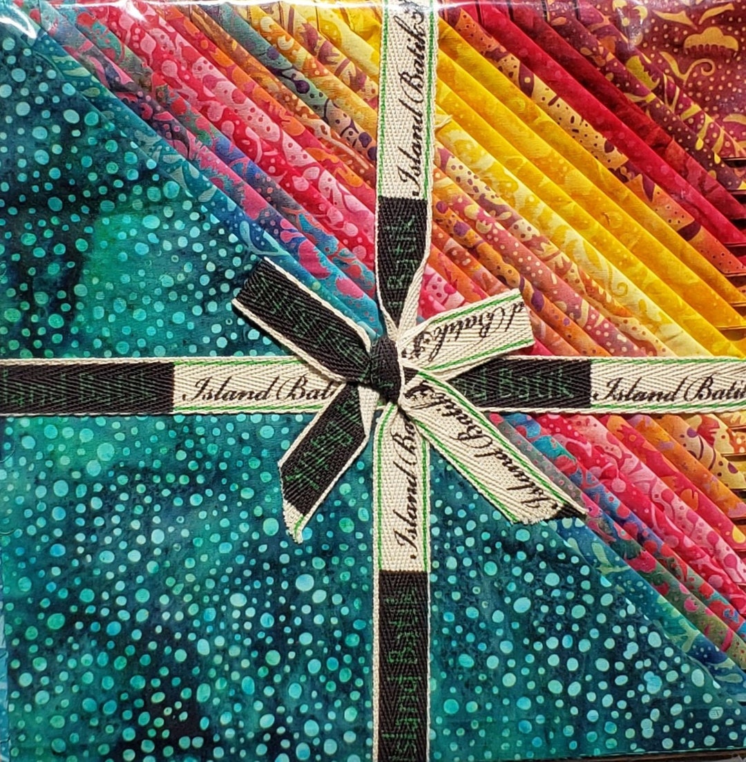 BLUSHING GARDEN Batik 10 Stack Pack From Island Batiks 42 10 Factory ...