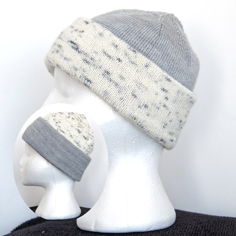 Knitting Pattern, Reversible Toque, Adult Size, Adult Knitting Pattern ...
