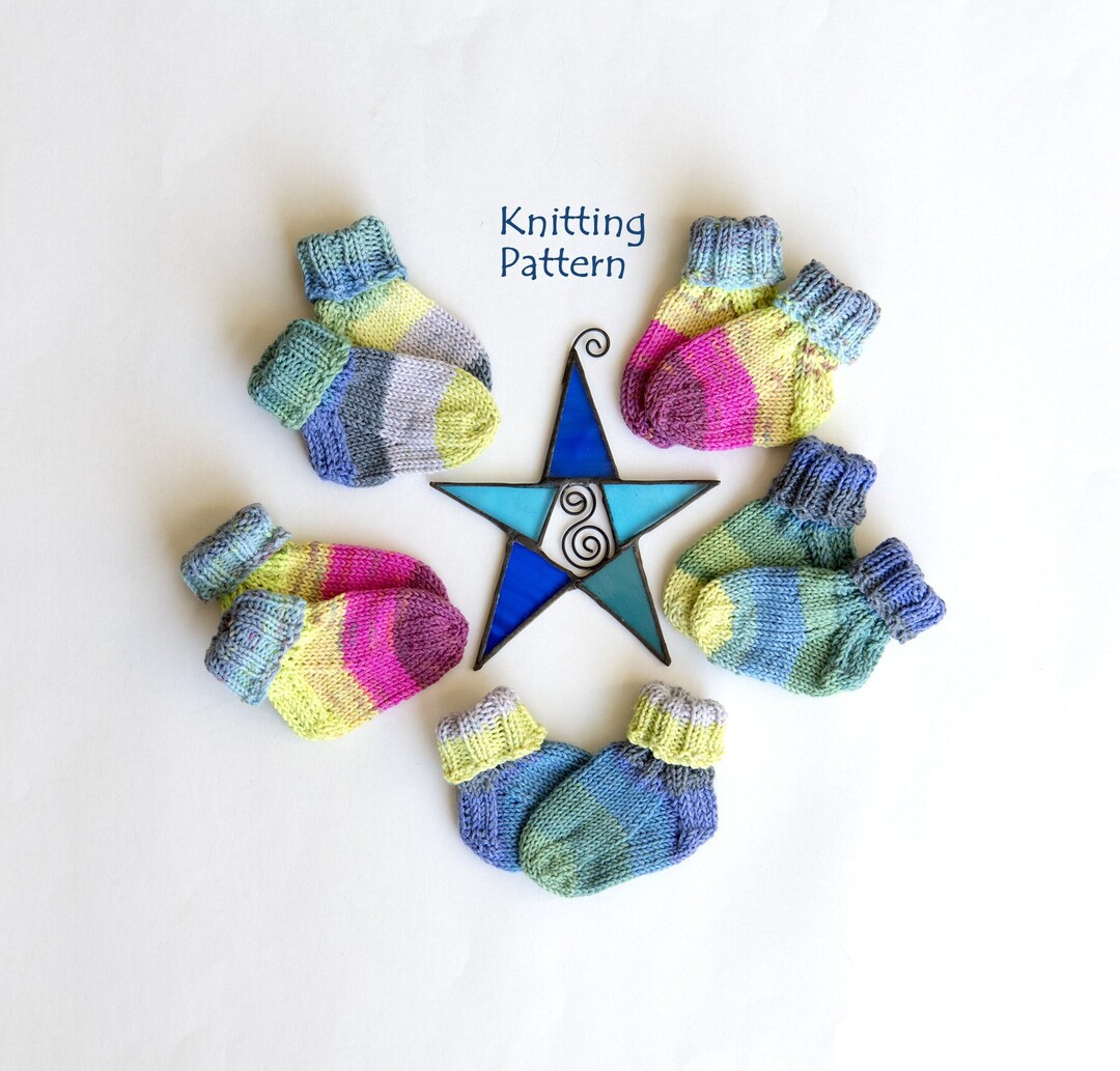 Baby/toddler Socks Knitting Pattern, New Born to 18 Mths Sock Pattern ...