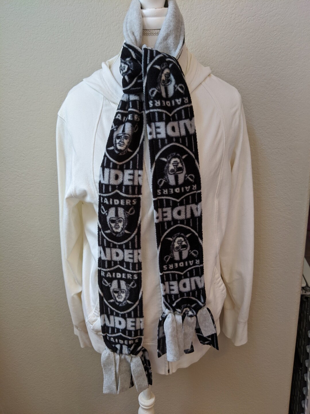 Las Vegas Raiders Fleece Scarf - Etsy
