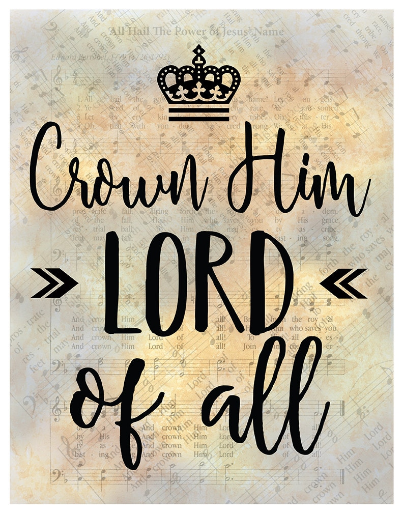 Crown Him Lord of All Digital Hymn Print - Etsy