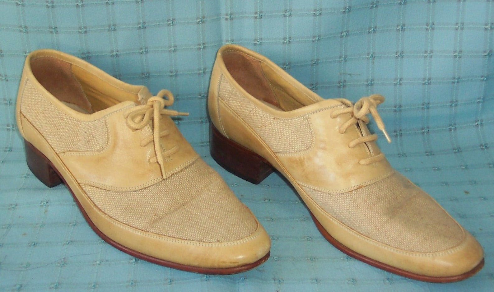 Mens Thom Mcan 40s 50s Spectators Rockabilly VTG Lace Shoes Leather ...