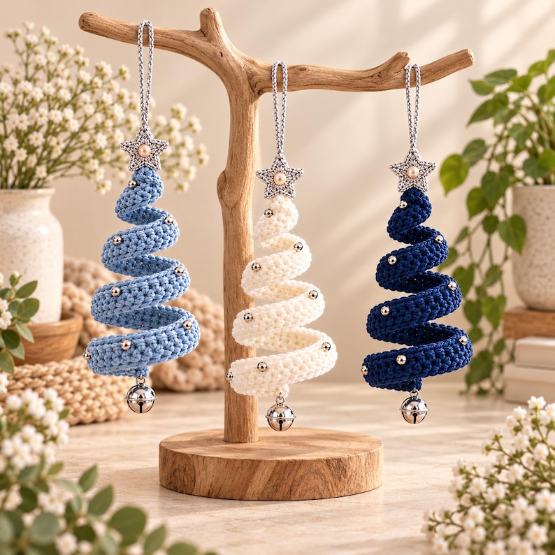Crochet Wind Spinner Pattern PDF | Heirloom Spiral Christmas Tree ...