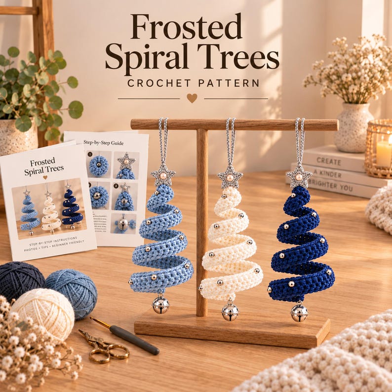 Crochet Wind Spinner Pattern PDF | Heirloom Spiral Christmas Tree ...