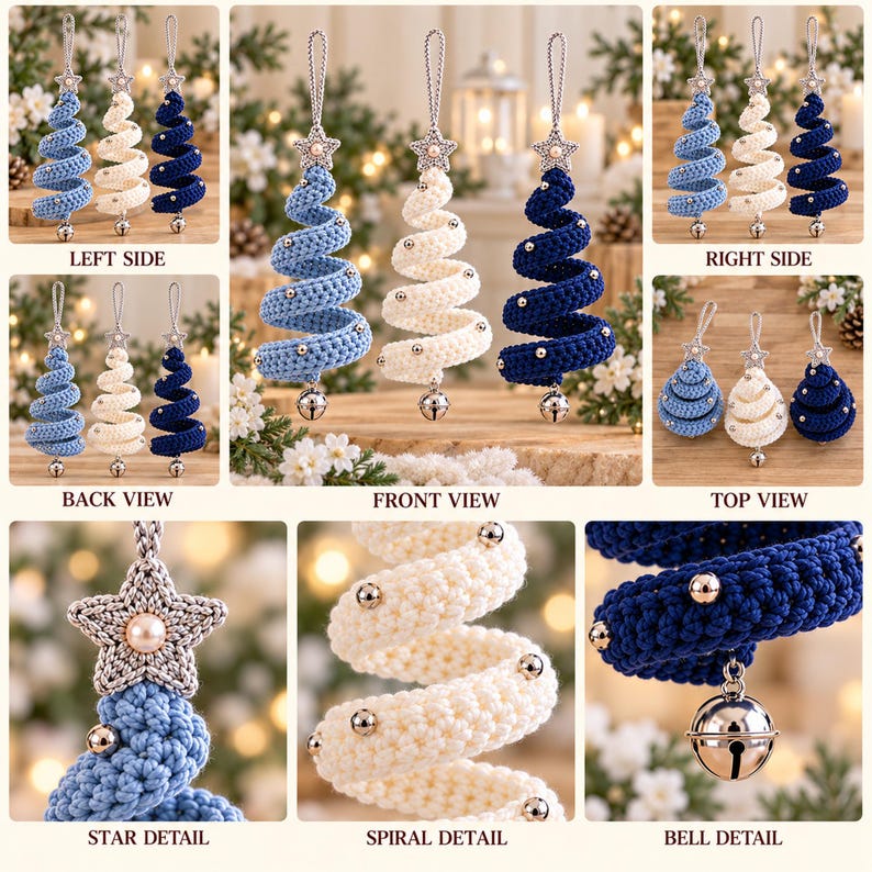 Crochet Wind Spinner Pattern PDF | Heirloom Spiral Christmas Tree ...