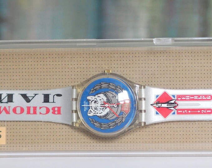 SWATCH SPACE Dog LAIKA Gk 200 - Swiss Made Watch Swatch , Mint ...