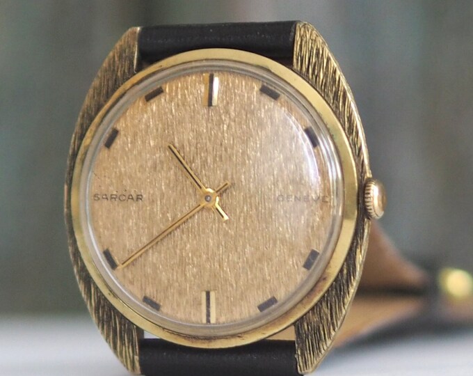 SARCAR - Swiss Made Mechanical Wind up Watch , Vintage Mechanical Wind ...