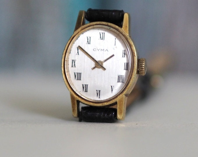 Very Rare Vintage, Cyma, Quick Set Calendar, Two Tone, Gold & Stainless-steel, Quartz Swiss Made ...