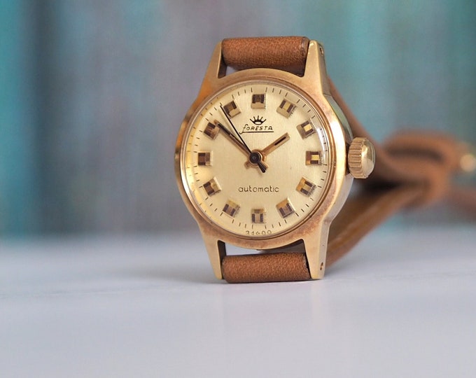 1970's Tiny German Women's Watch Foresta, Vintage German Mechanical ...