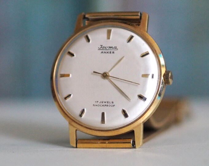 ISOMA 1970's German Mechanical Men's Watch , Vintage German Mechanical ...