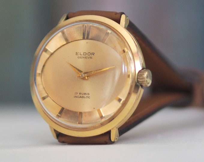 1960's Swiss Made Mechanical Wind up Men's Watch ELDOR, Vintage ...