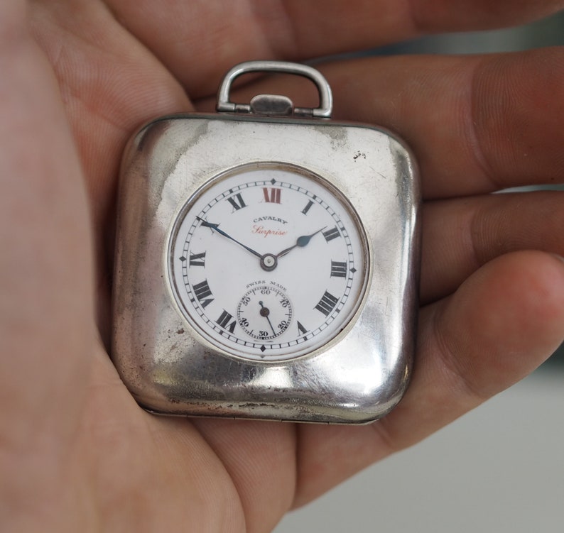 CAVALRY 1900's Swiss Made Pocket Watch Antique Swiss - Etsy