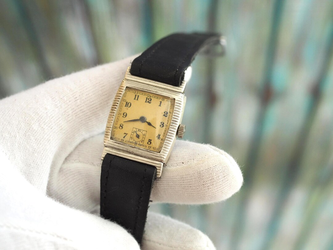 Art Deco Arcadia Swiss Watch 800 Silver Case Manual Wind 26x36mm ...