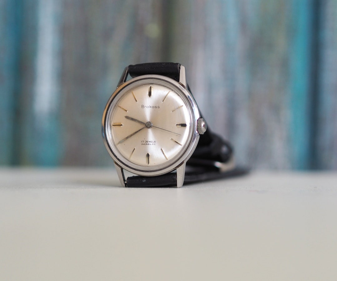 BROKOSS - German Mechanical Wind up Men's Watch - Vintage Mechanical ...