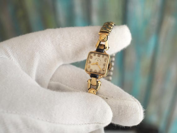 Lady Elgin - 14k. 585 gold case - Art deco US ma… - Gem