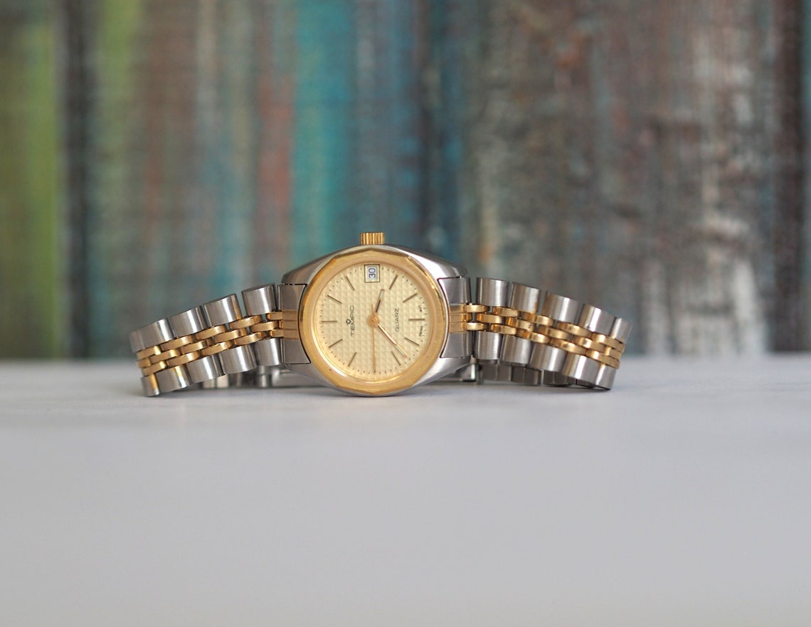 1980's German Quartz Women's Watch TEMPIC, Vintage Quartz Women's Watch ...
