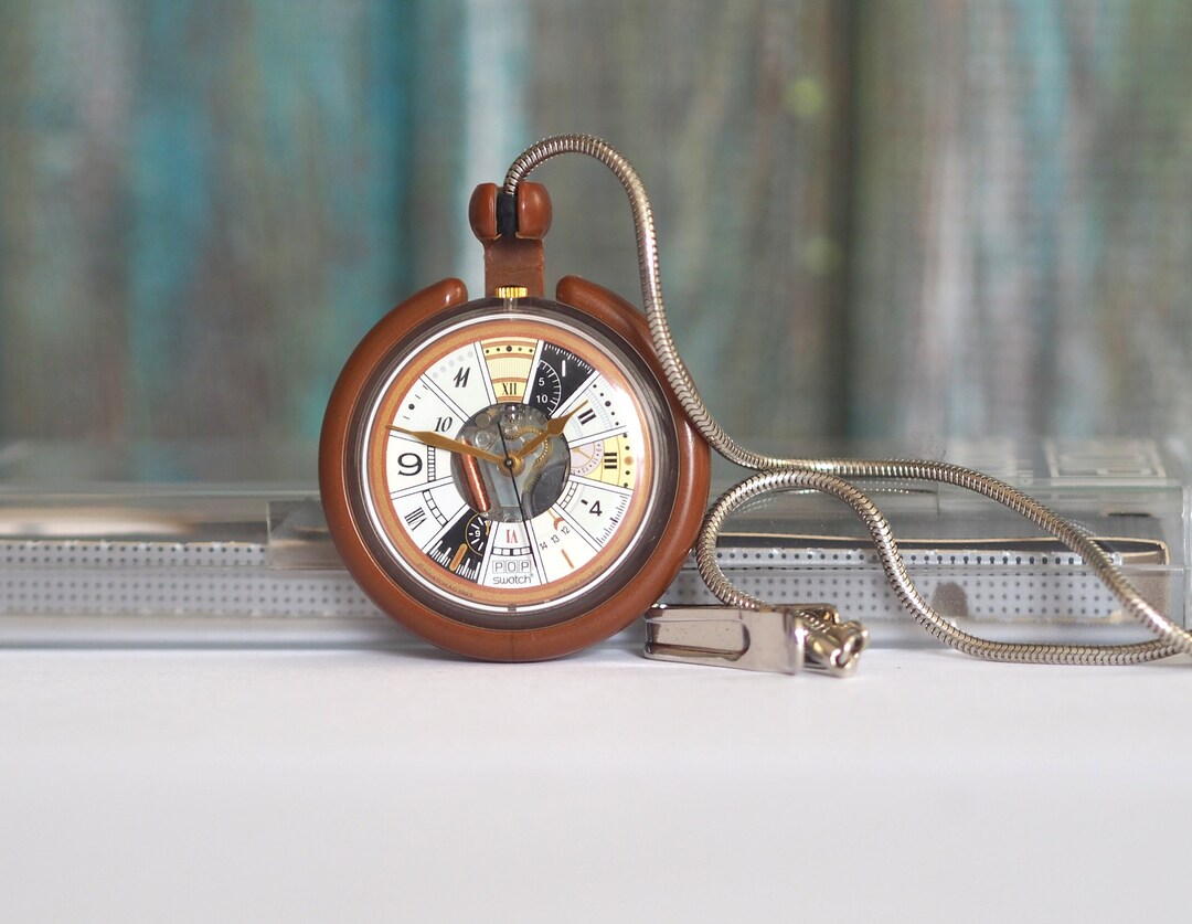 POP SWATCH Pocket Watch - Swiss Made Watch Swatch , Vintage Quartz ...