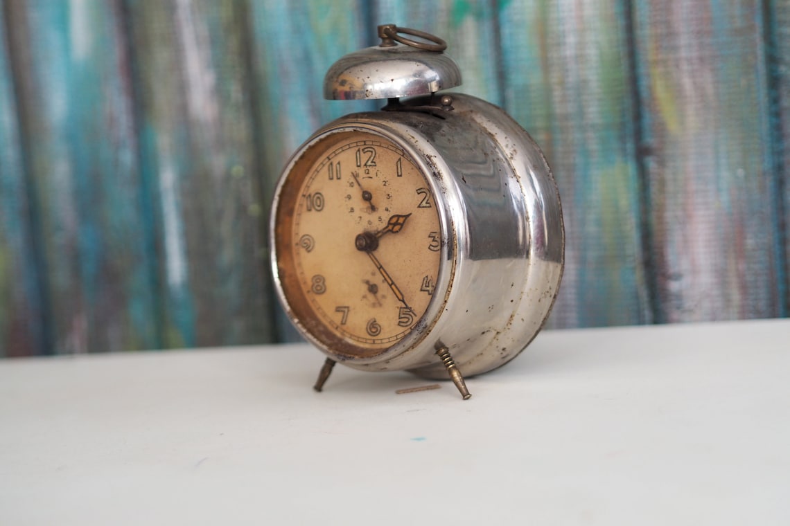 Antique German Alarm Clock KIENZLE 1920-30's, Vintage Mechanical Wind ...