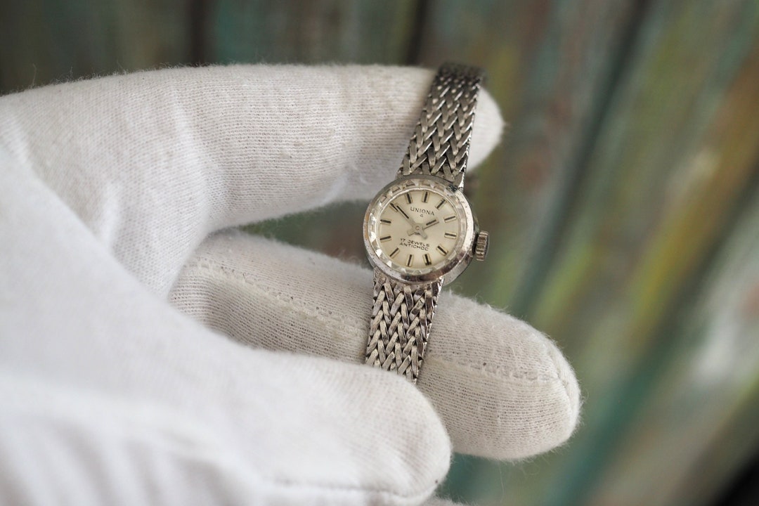 UNIONA - Vintage German 0.835 Solid Mechanical Wind up Women's Bracelet ...