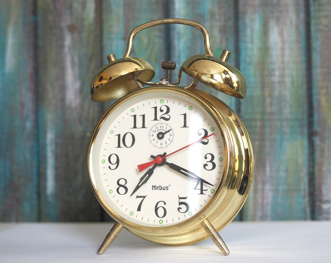 Mebus - German Mechanical Wind up Alarm Clock - Etsy