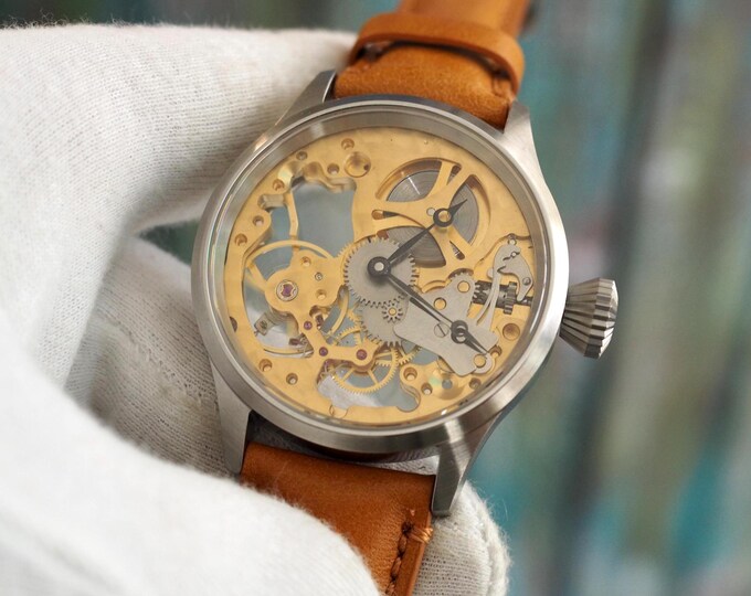Custom Made Skeleton Watch, Cal.unitas 6498, 43mm Case - Mechanical ...