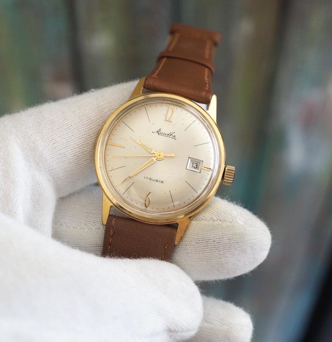 MAUTHE 1960's German Mechanical Men's Watch Vintage German Mechanical ...