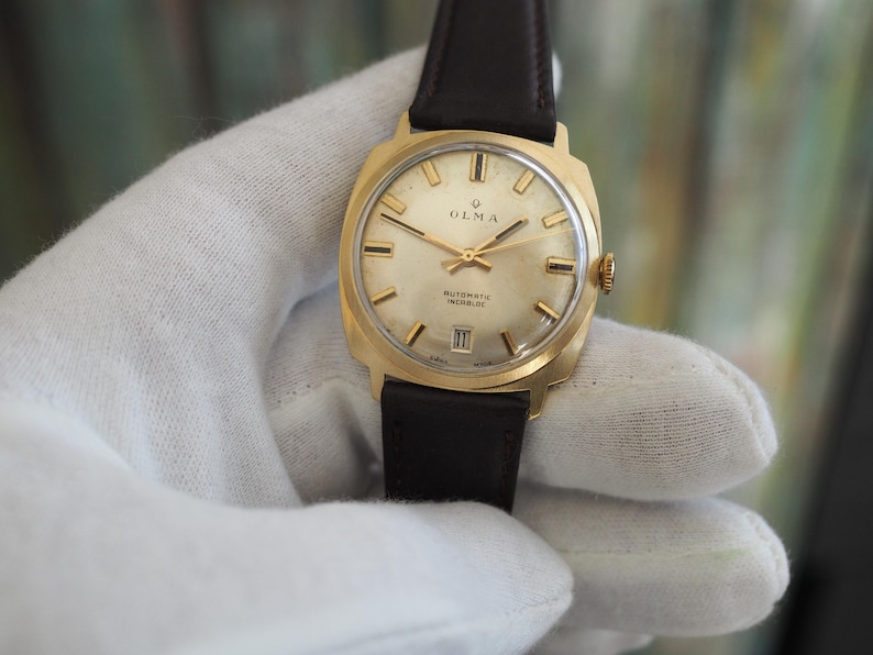 OLMA - Swiss Made Mechanical Self Winding Men's Watch - 1960's, 18k ...
