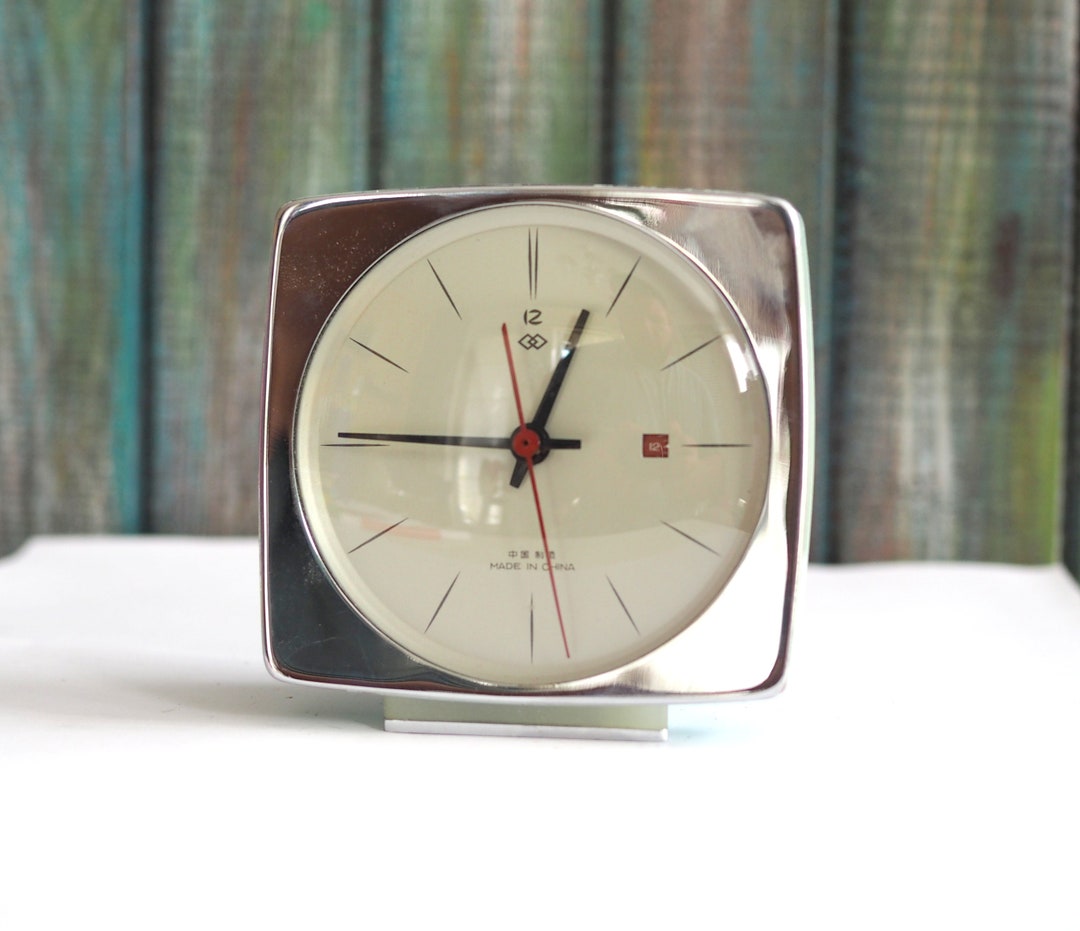 Shanghai Clock - 1970's Vintage Shanghai Space Age Alarm Clock, Vintage ...