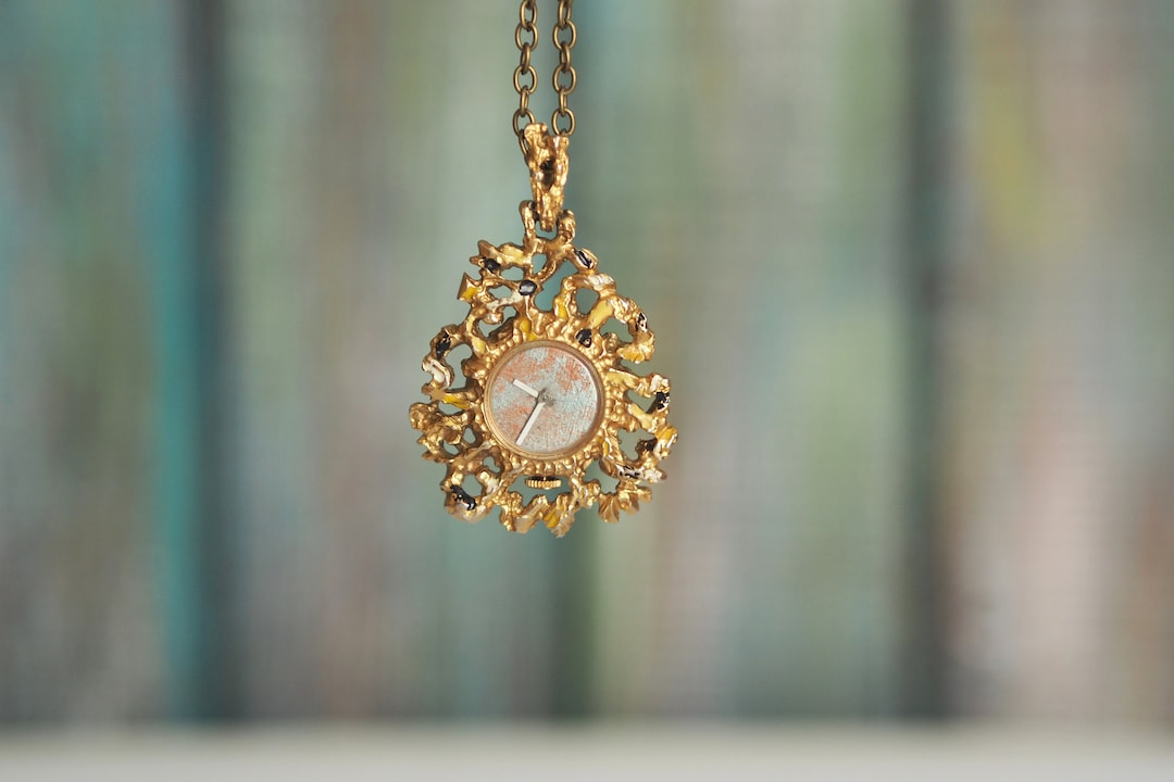 Custom Made Mechanical Wind up Watch Necklace, Swiss Made Movement ...