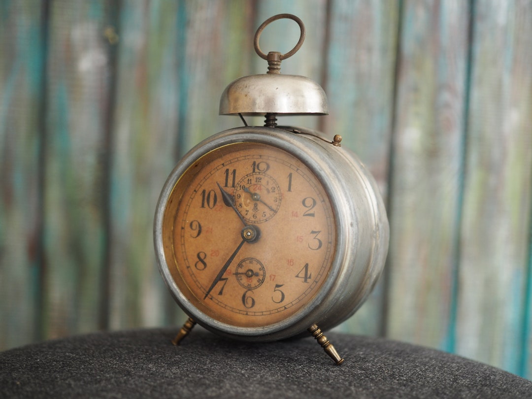 Antique German Alarm Clock Gustav Becker 1920-30's, Antique Mechanical ...