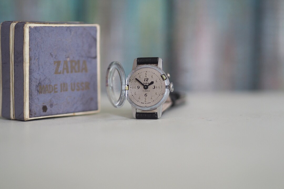 ZARJA Braille - Vintage Mechanical Wind up Braille Women's Watch ZARIA ...