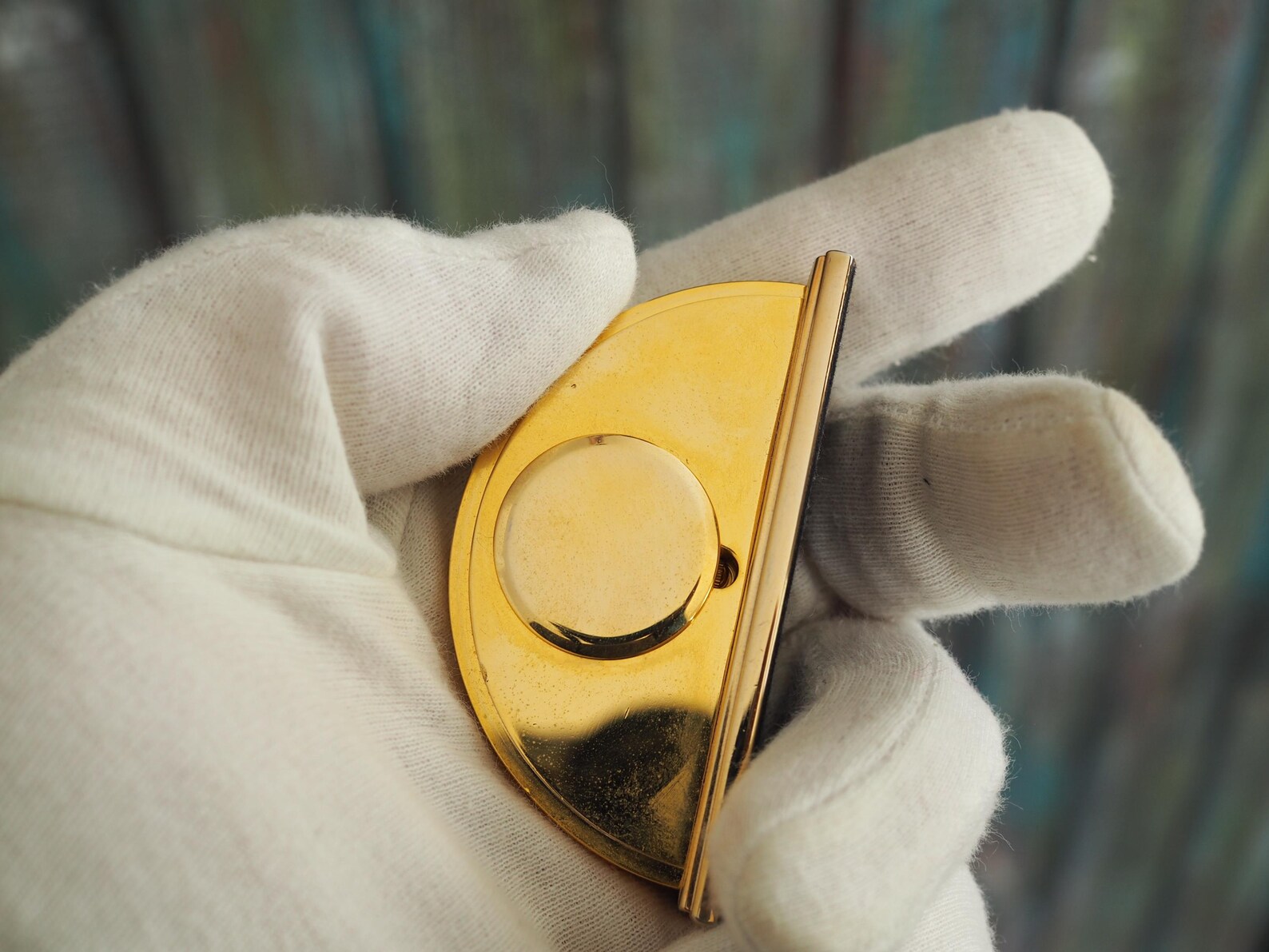 MAYFAIR Miniature Quartz Brass Clock , Art Deco Style - Etsy
