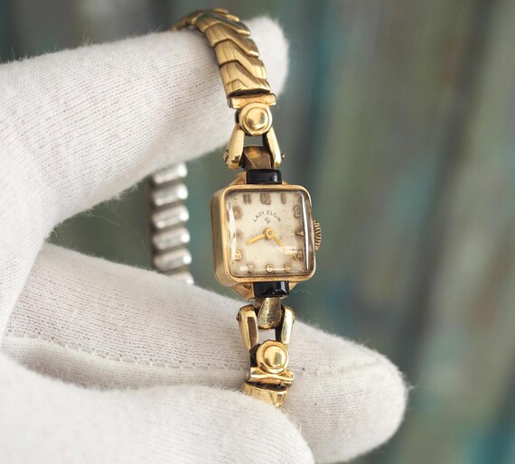 Lady Elgin - 14k. 585 gold case - Art deco US ma… - Gem