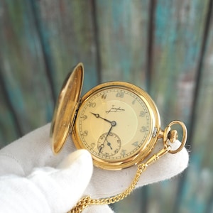 Junghans - 1930's German Art Deco Pocket Watch - Junghans Cal 49/1 ...