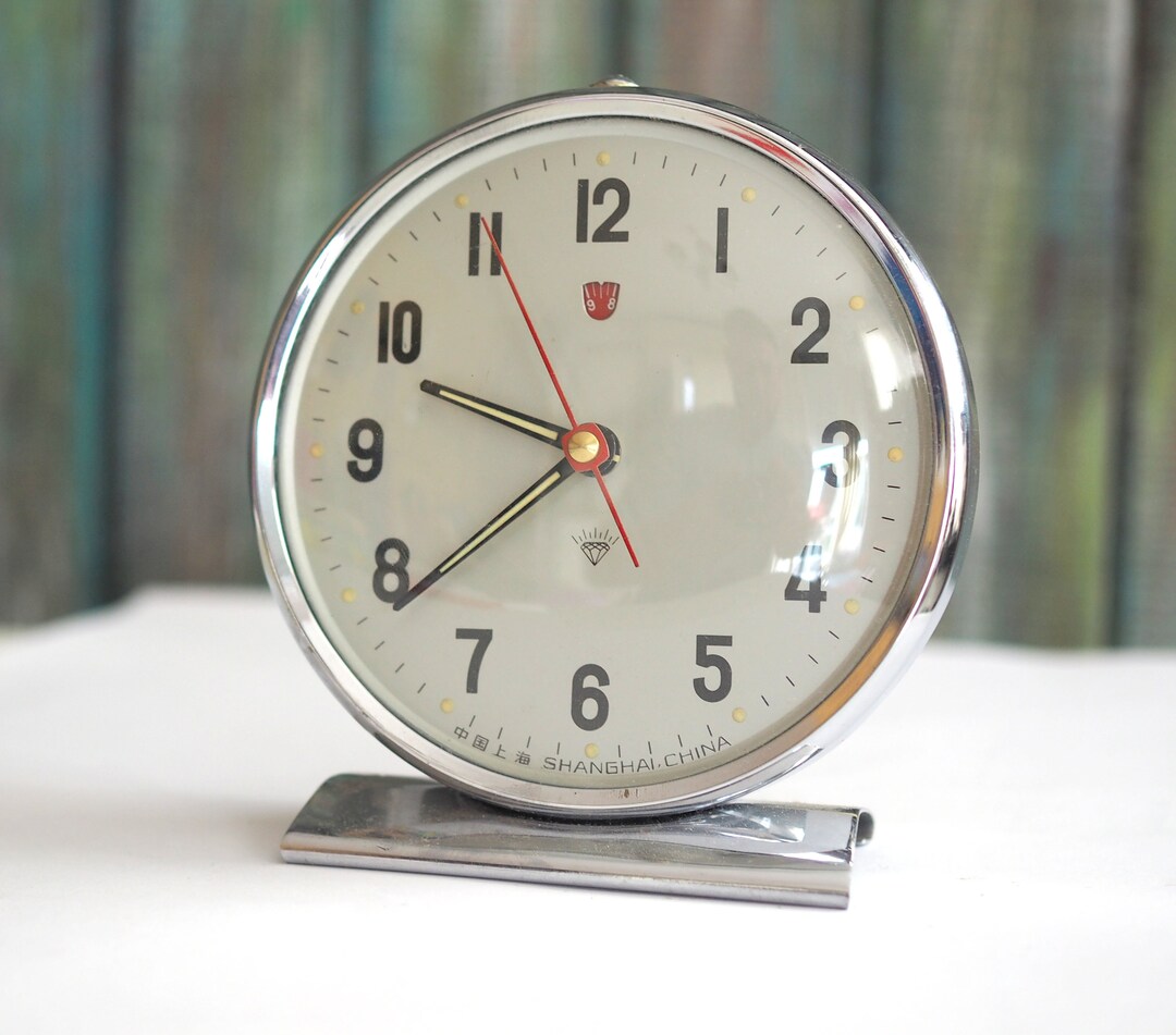 Shanghai Diamond Alarm Clock, Vintage Space Age Shanghai Diamond Alarm ...