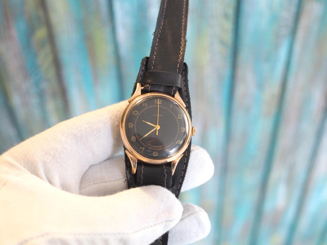 LACO - German Art Deco Men's Watch , Antique Wind up Art Deco Watch ...