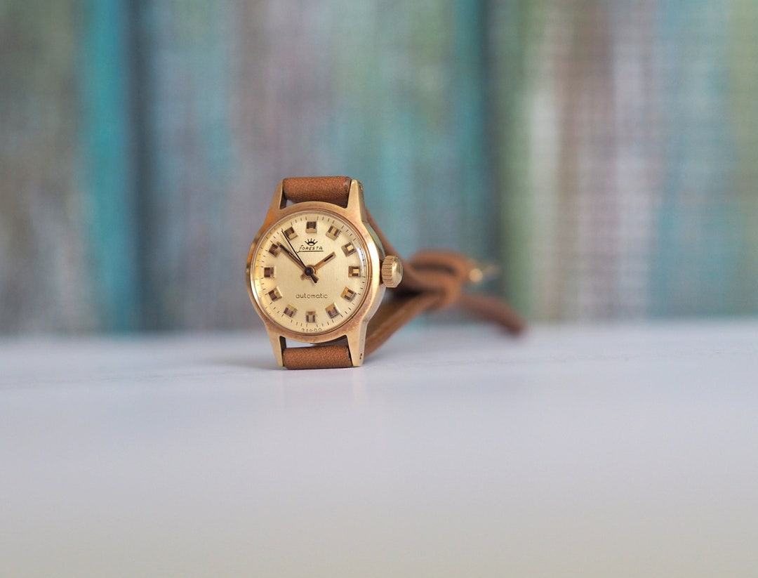 1970's Tiny German Women's Watch Foresta, Vintage German Mechanical ...