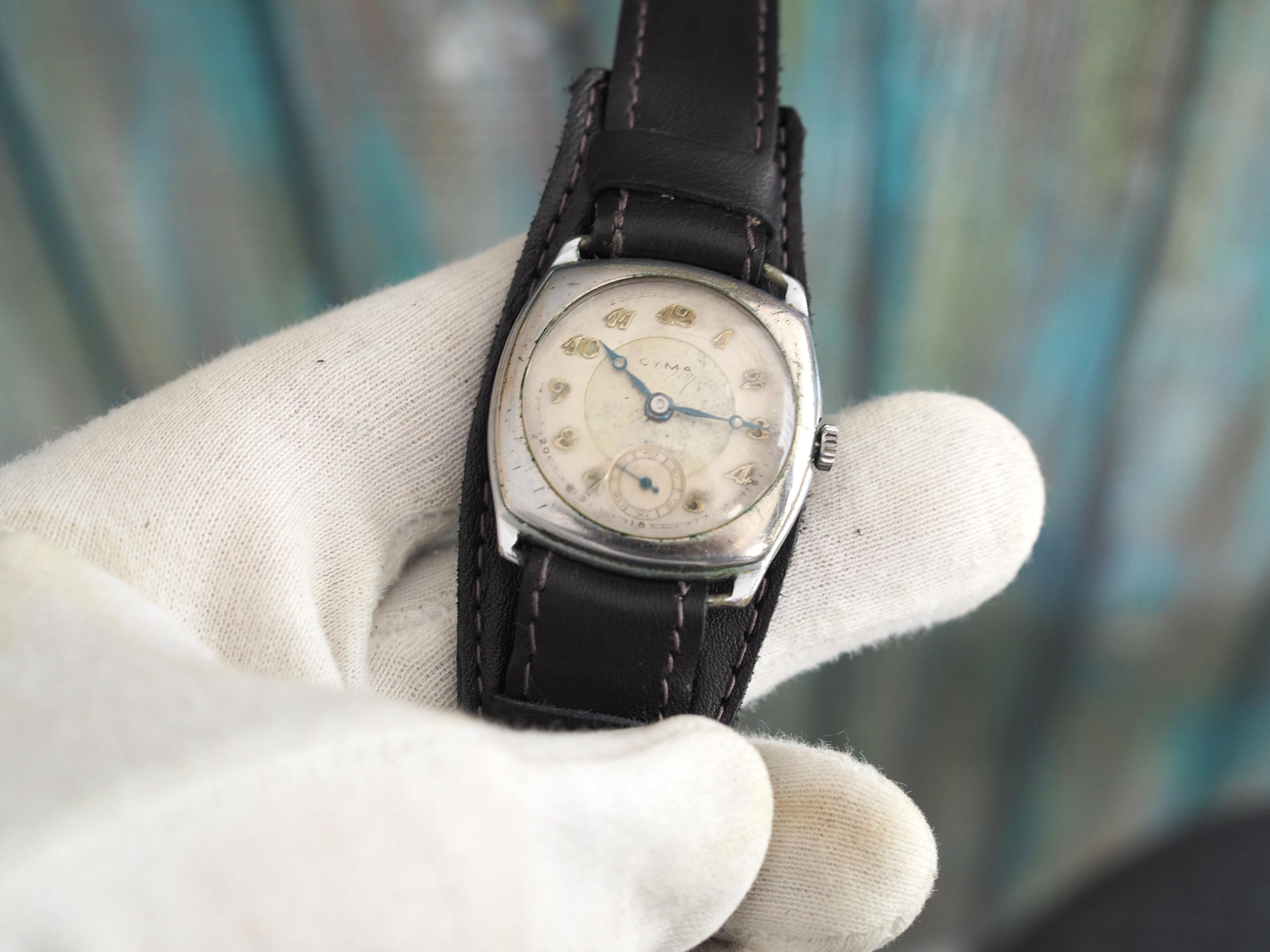 CYMA - WW1 Swiss Made Military Mechanical Wind up Trench Men's Watch ...