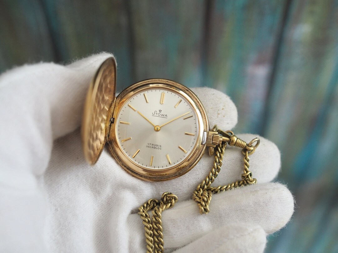 STOWA German Tuxedo Pocket Watch - 1970's,mint Condition, Unused ...