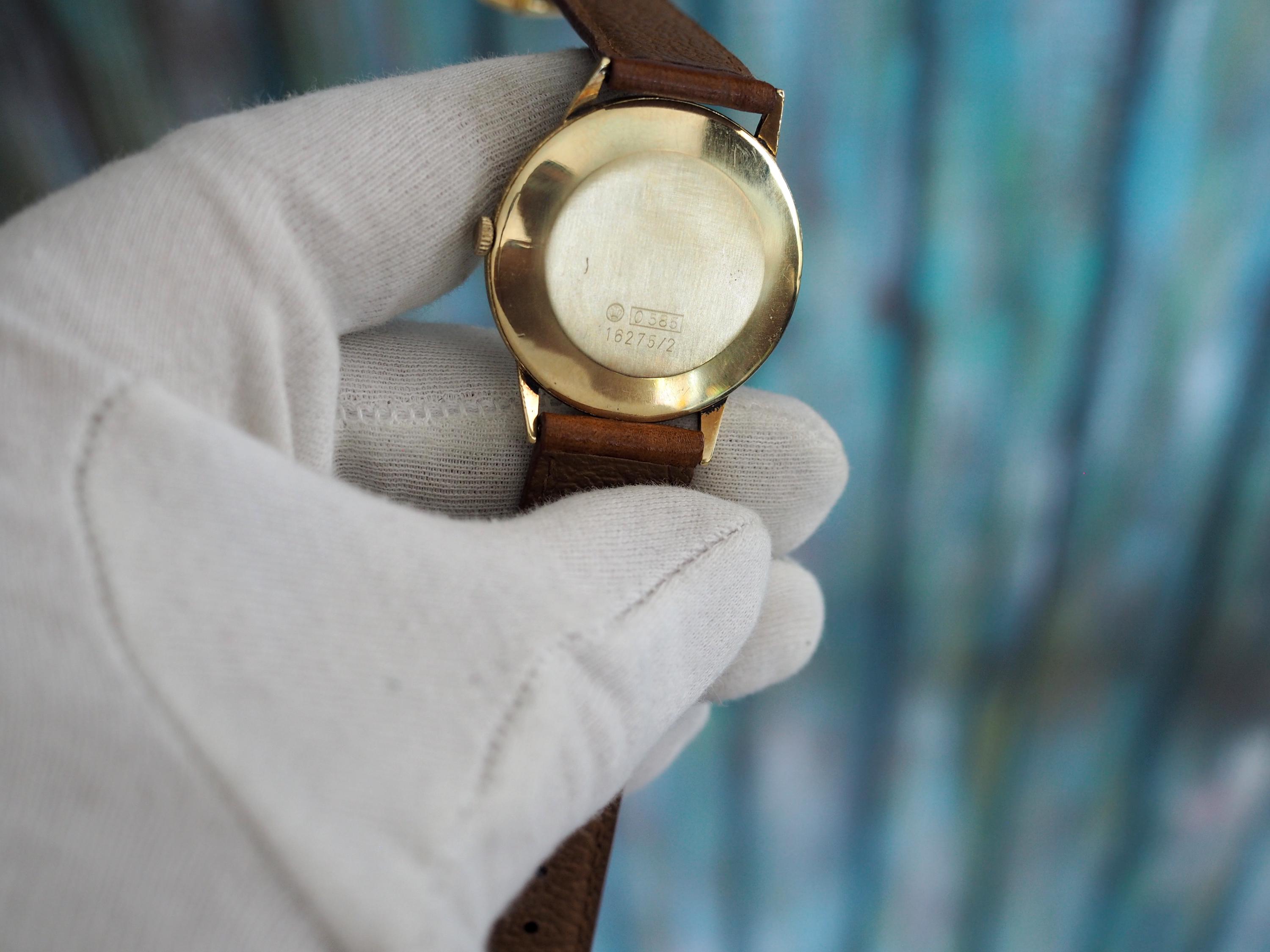 Vintage Bergana 14K Gold Mechanical Men's Watch | Hand-wound ETA 2750 ...
