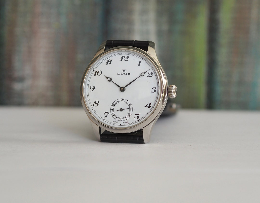 EDOX Cal.6498 Eta/unitas converted EDOX Pocket Watch, Pocket-to-wrist ...