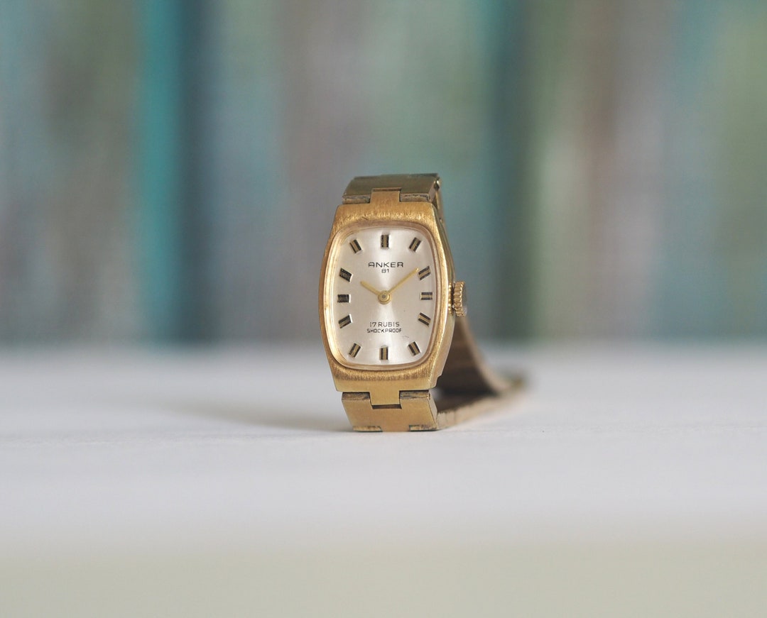 1970's German Women's Watch Anker , Vintage German Mechanical Wind up ...