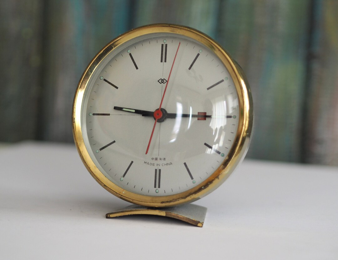 Shanghai Clock - 1970's Vintage Shanghai Space Age Alarm Clock, Vintage ...