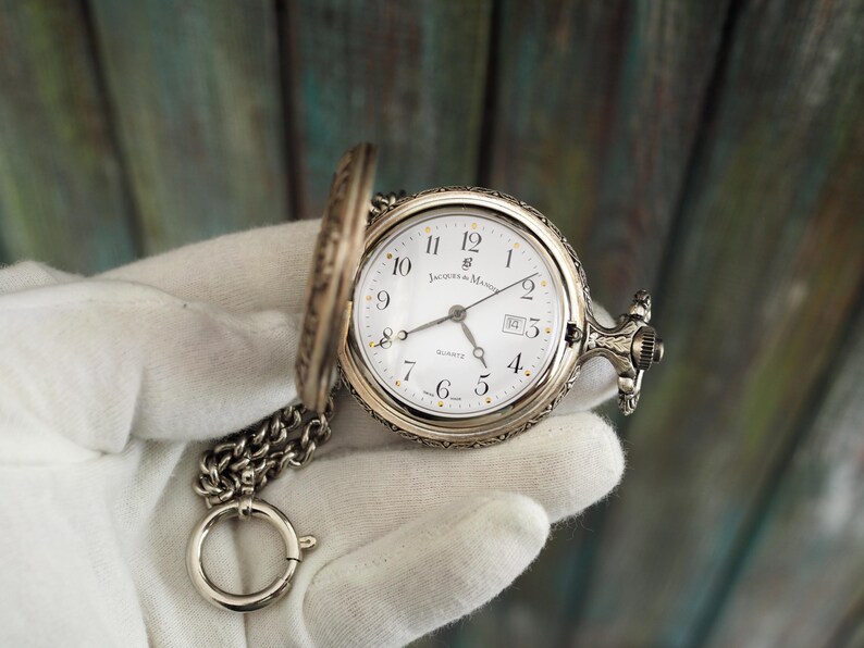 Jacques Du Manoir - Swiss Made Quartz Pocket Watch - Etsy