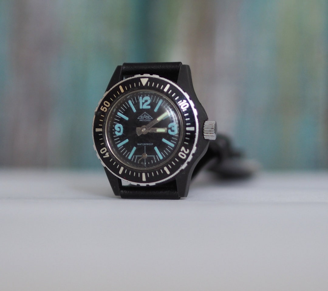 DIANE Diver German Women's Diver Watch, Vintage Mechanical Wind up ...