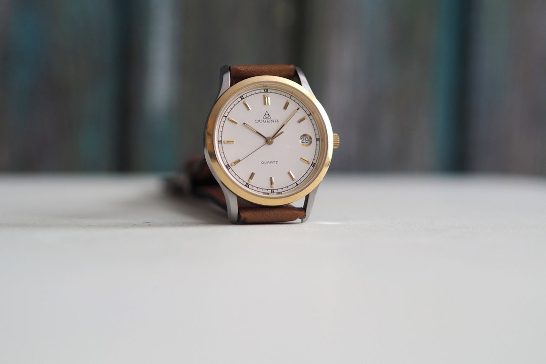 DUGENA Cal.955112 - Swiss Made Quartz Men's Watch - Etsy