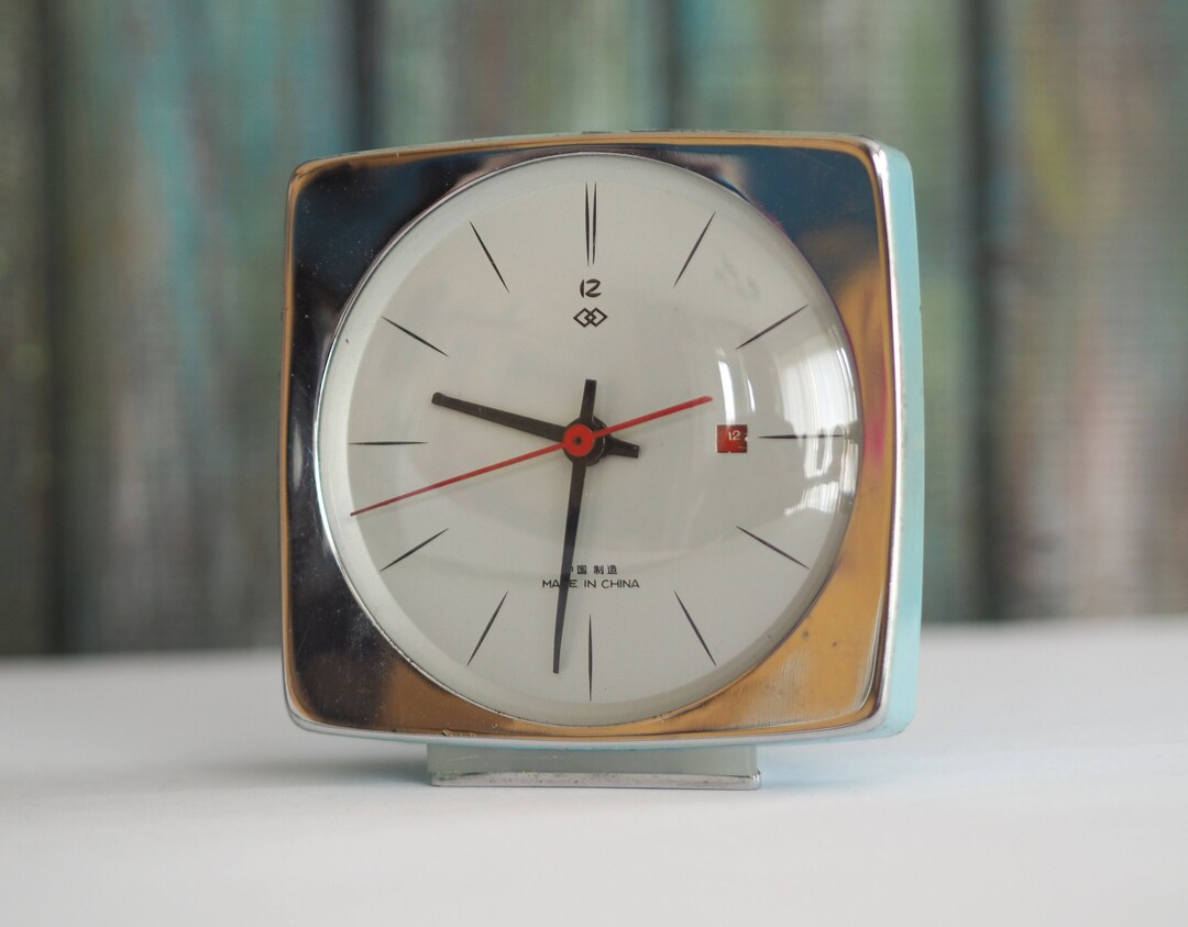 Shanghai Clock - 1970's Vintage Shanghai Space Age Alarm Clock, Vintage ...