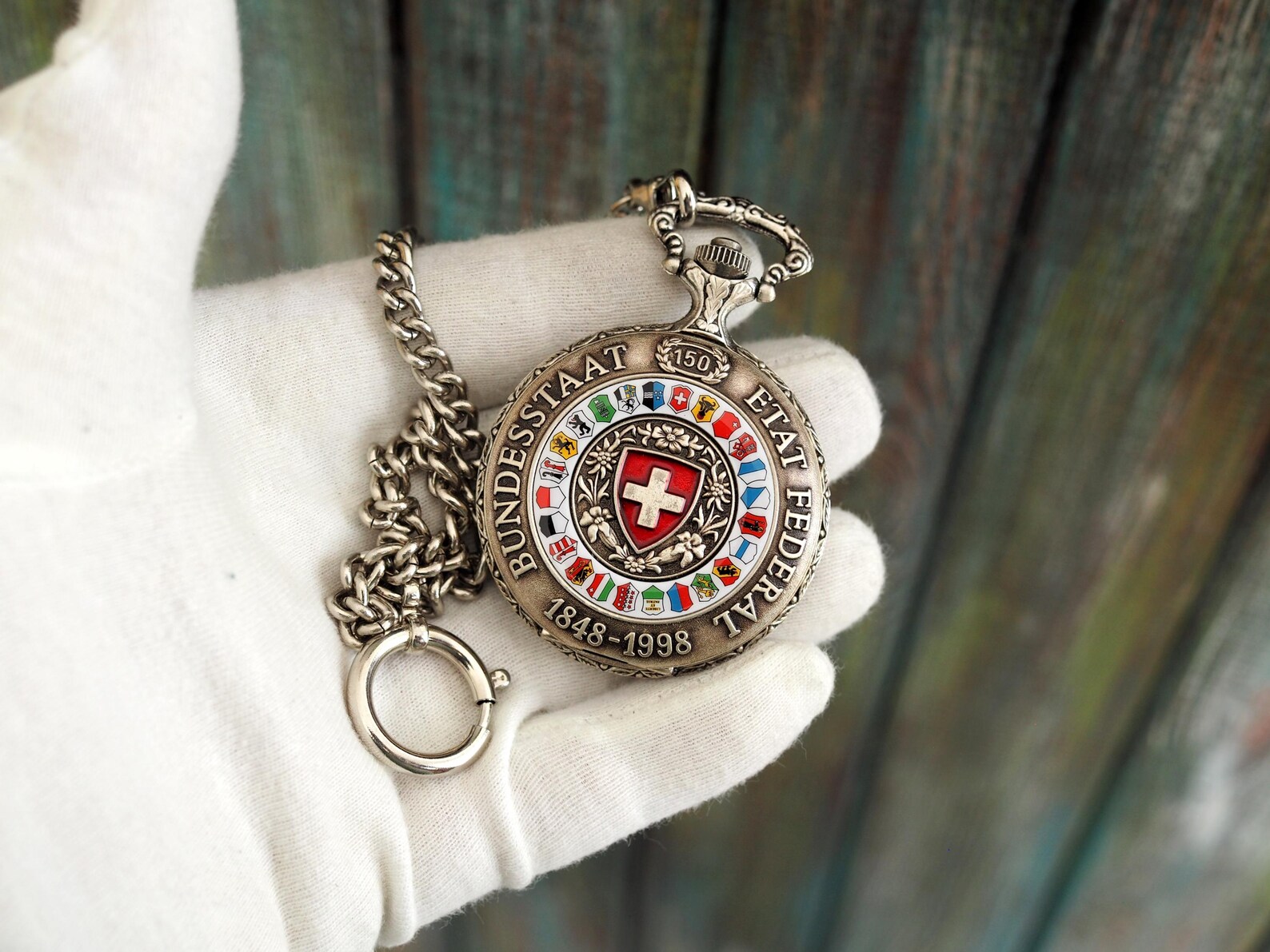 Jacques Du Manoir - Swiss Made Quartz Pocket Watch - Etsy