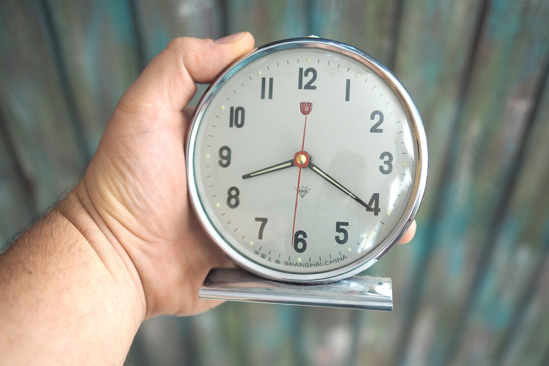 Shanghai Diamond Alarm Clock, Vintage Space Age Shanghai Diamond Alarm ...